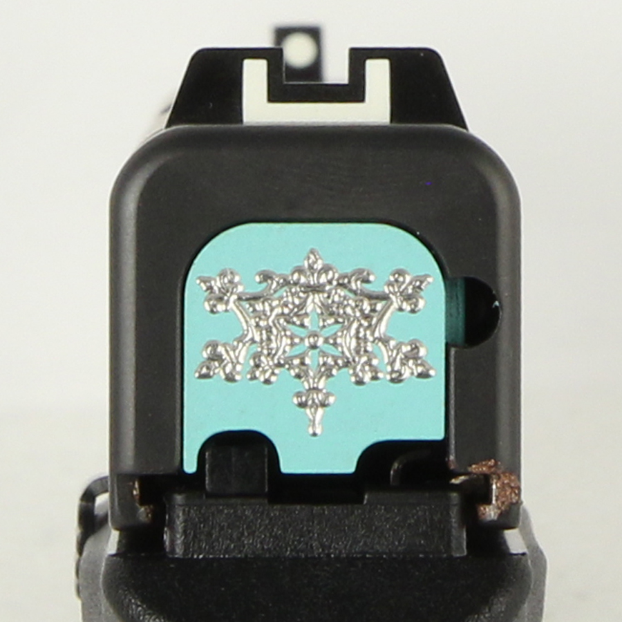 Milspin Custom Back Plate - Renaissance - Glock 43 - Teal - Top Gun Supply