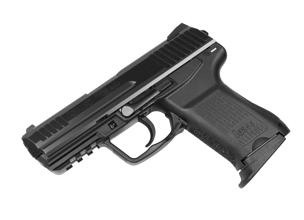H&K HK45C Compact .45ACP, V7 LEM, Night Sights, 3 Magazines - Top Gun Supply