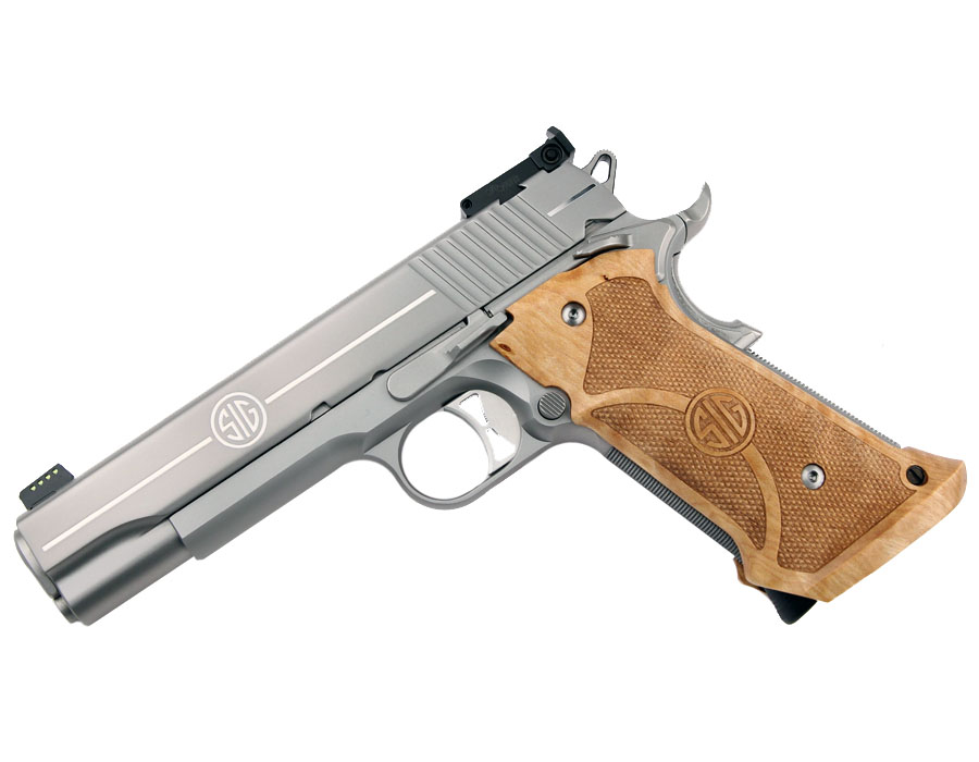 Sig Sauer 1911 Stainless Super Target, .45ACP, Adjustable Sights - Top ...