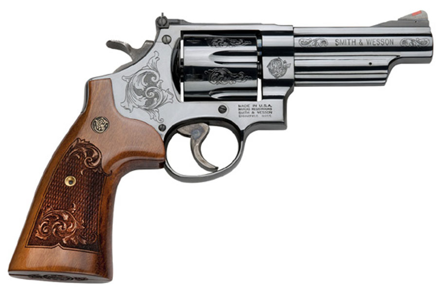 Smith & Wesson Model 29 Classic Six Shot, 4 inch .44 Magnum - Machine Engraved - Blue ...