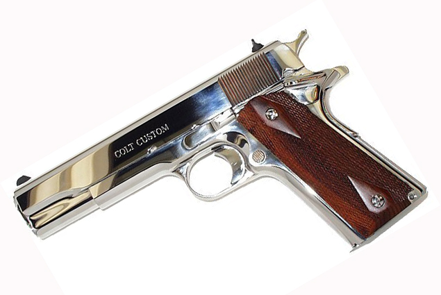 Colt Custom .38 Super, Bright Stainless - Top Gun Supply