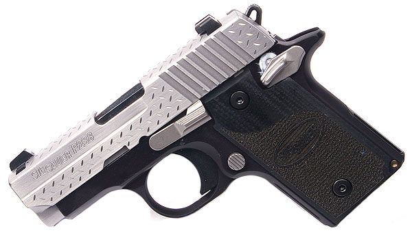 Sig Sauer P238 .380ACP, Diamond Plate, Night Sights, SAO - Top Gun Supply